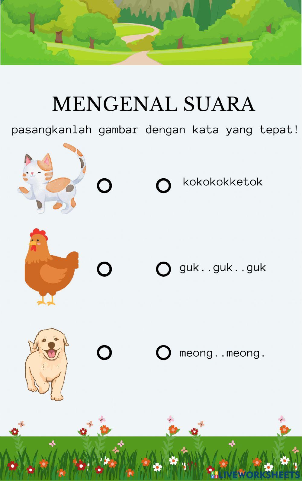 2229233 | LKPD KELAS 1 SD bunyi alam dan bunyi buatan