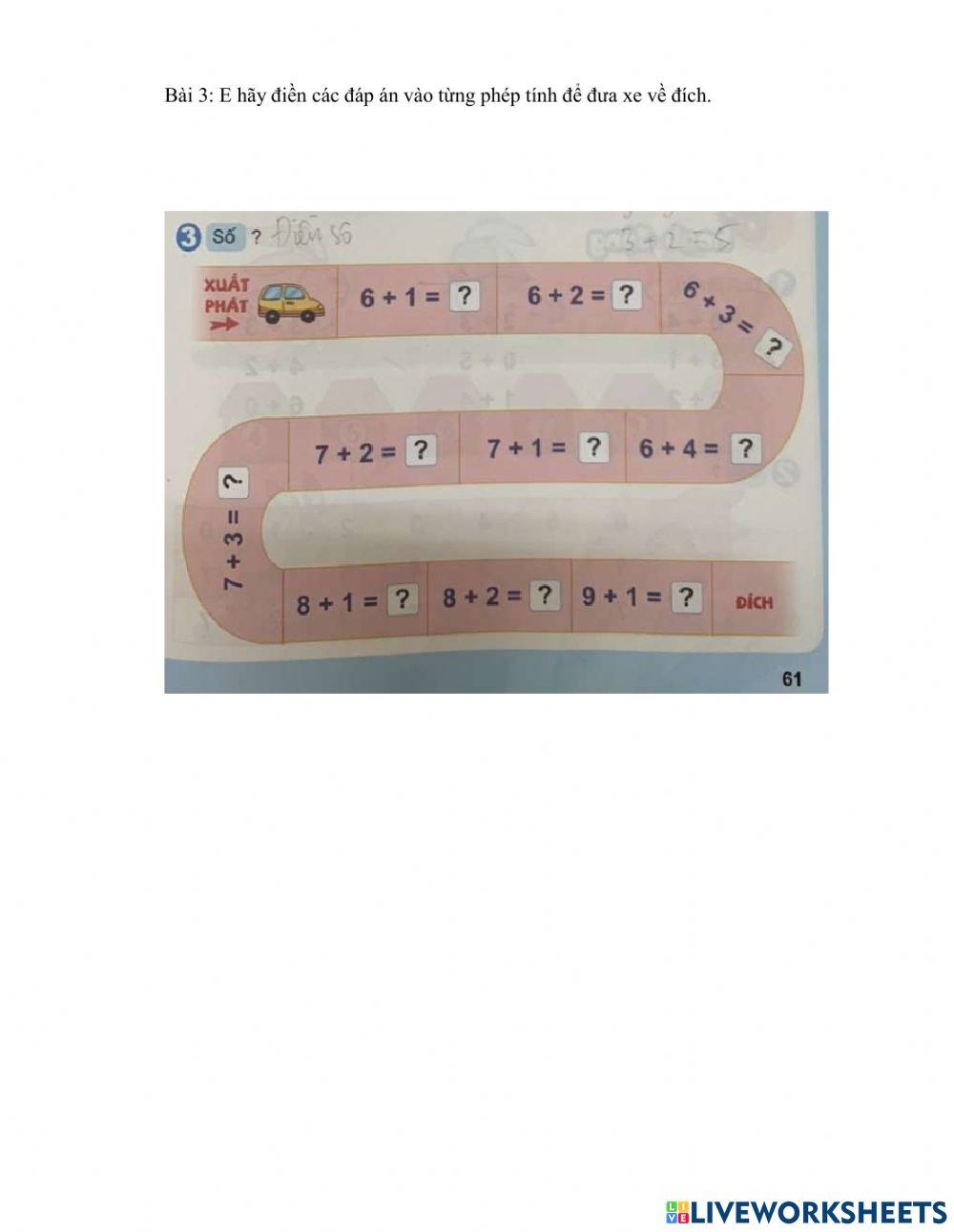 Bài 3 interactive exercise for 1A1 | Live Worksheets