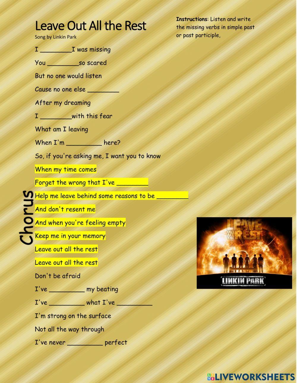 Leave Out All T… | Free Interactive Worksheets | 2229429