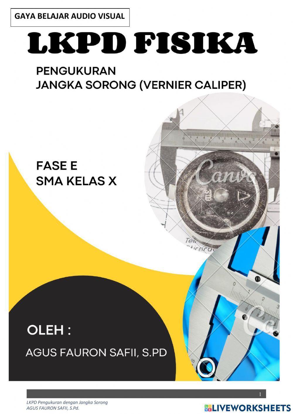 LKPD PENGUKURAN 1 (AUDIO VISUAL) online exercise for | Live Worksheets