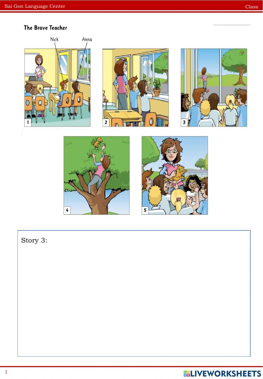 Mango Tell the story worksheet | Live Worksheets