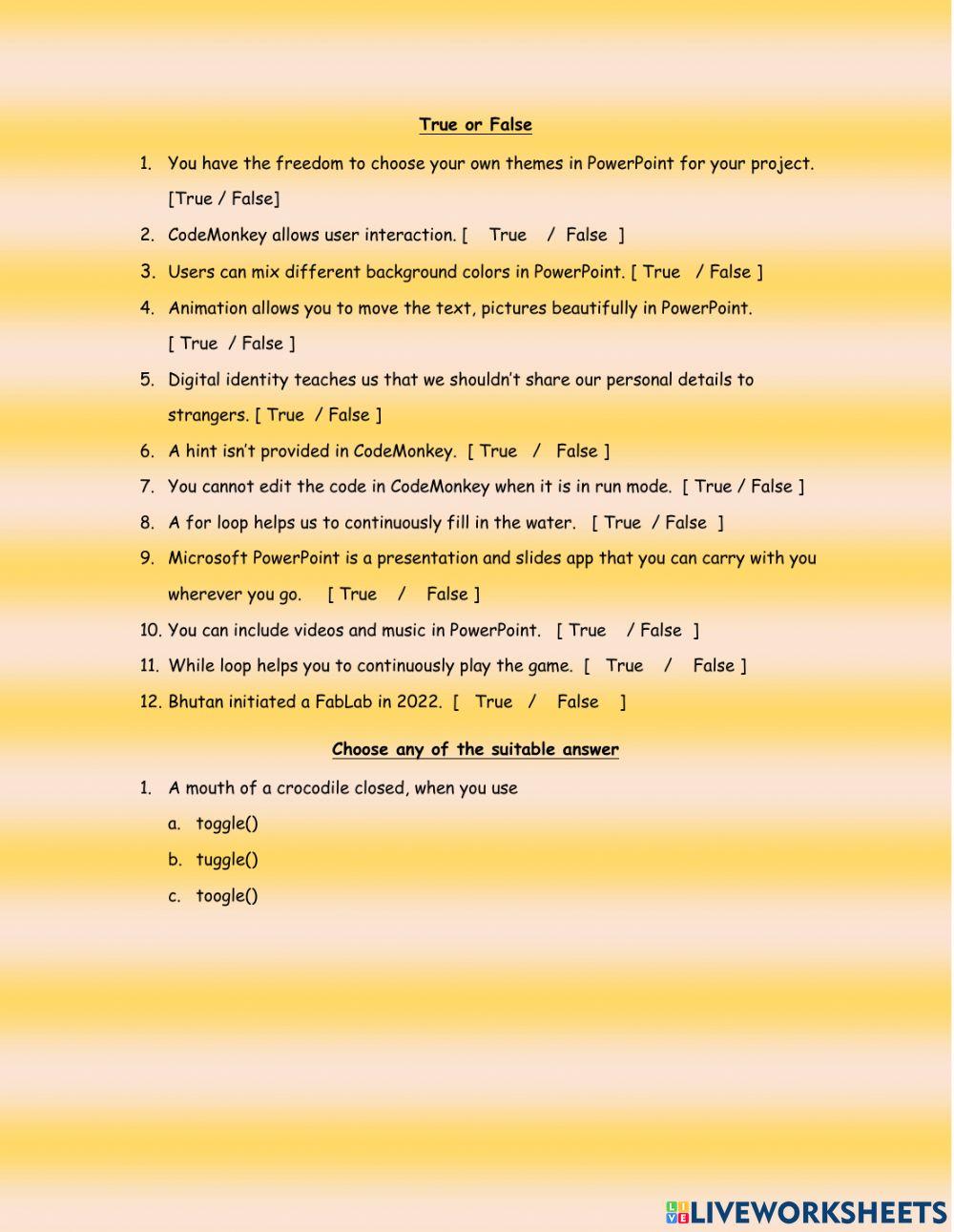 2491092 | Class 7 A | norbusonamlhaden | LiveWorksheets