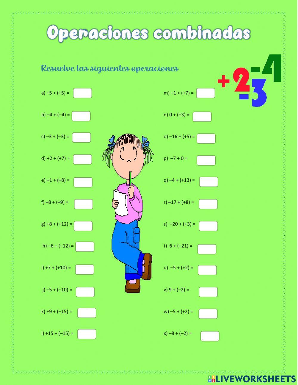 Operaciones combinadas 2200315 | gbernal2490