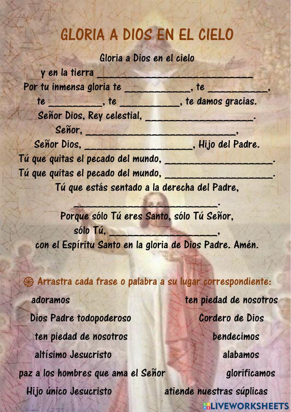 Gloria Al Padre Oracion