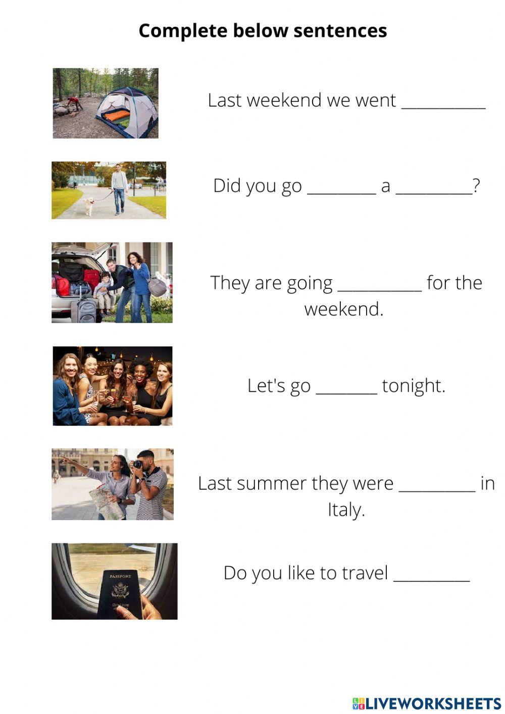 Expressions connected with travelling 2202479 | Isadora