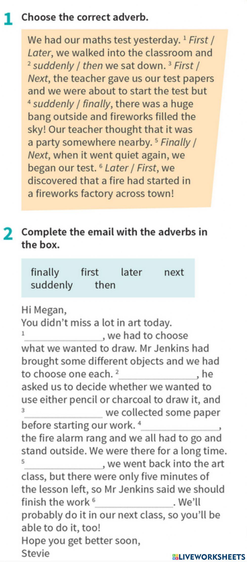 Prepare B1 Unit 5 worksheet | Live Worksheets