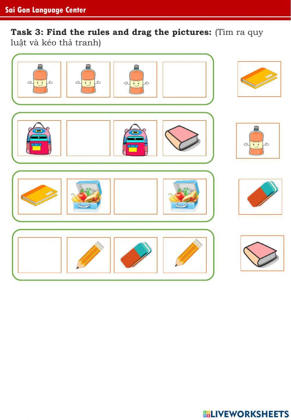 First friend - Topic 4 (My things) worksheet | Live Worksheets