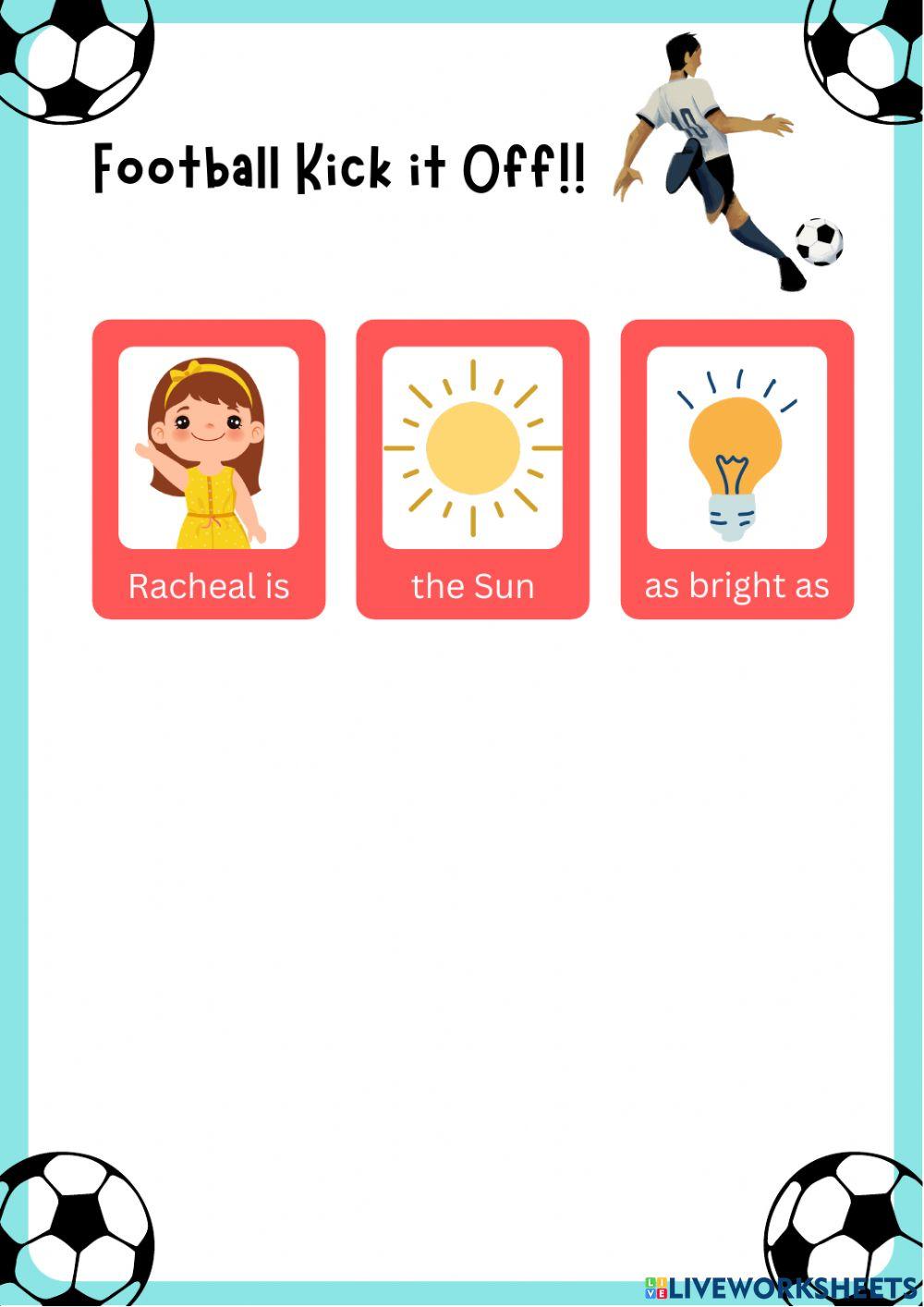 football kick off online exercise for | Live Worksheets