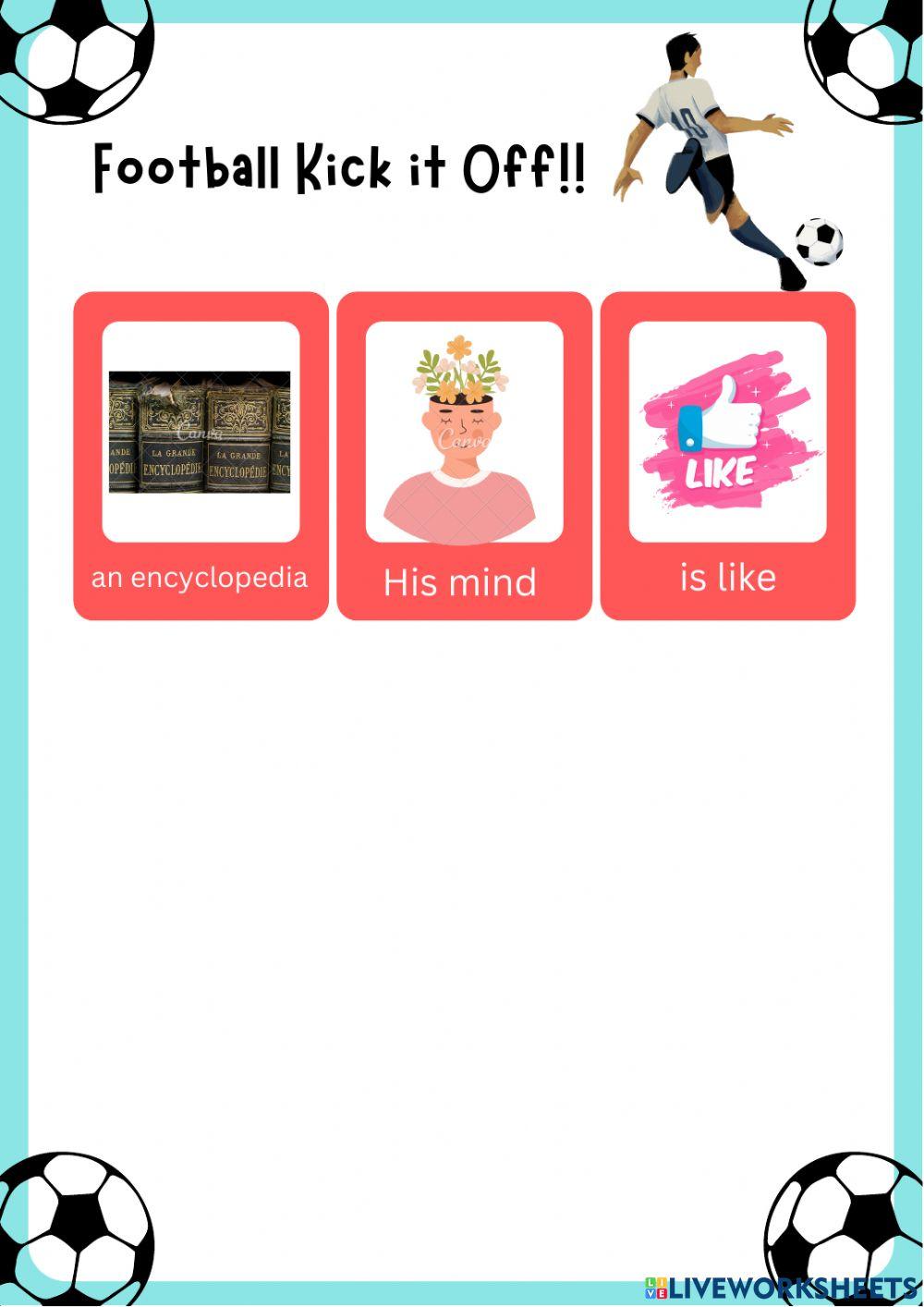 football kick off online exercise for | Live Worksheets