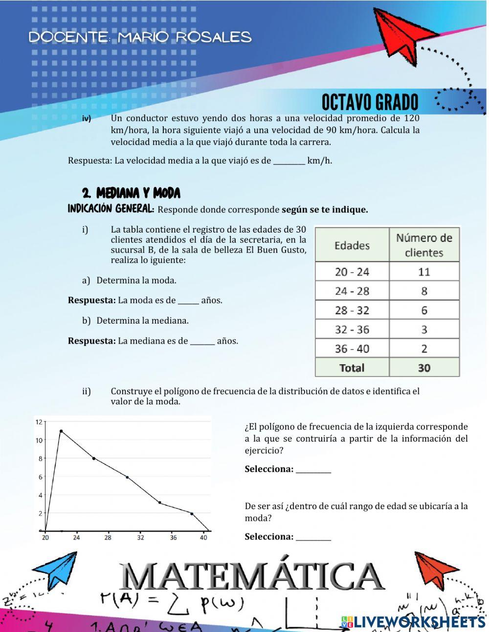 8°Grado.M5, L-6 worksheet | Live Worksheets
