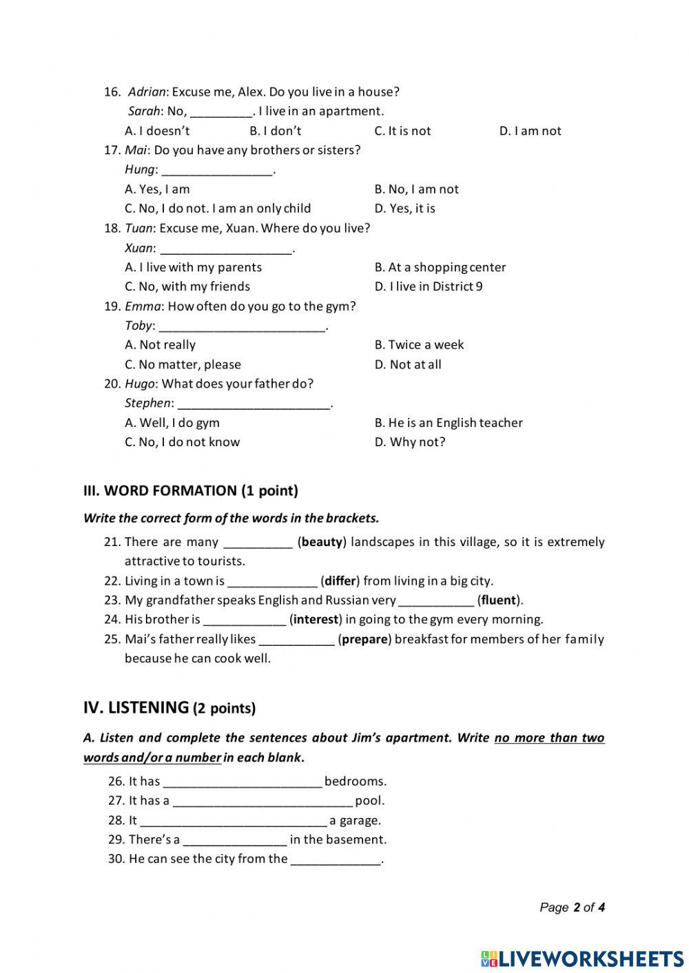 Ta6sw worksheet | Live Worksheets