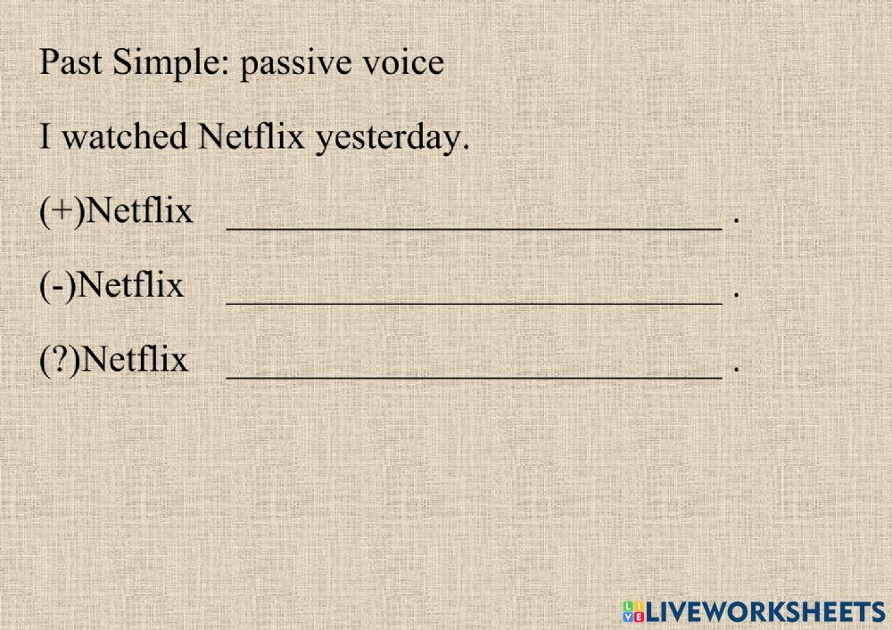 Passive voice present simple past simple worksheet | Live Worksheets
