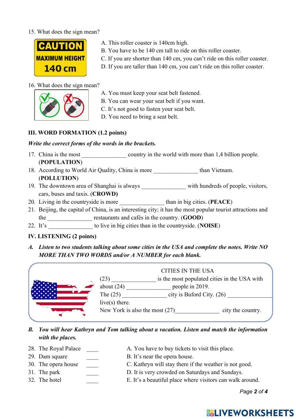 Ta6sw10 worksheet | Live Worksheets