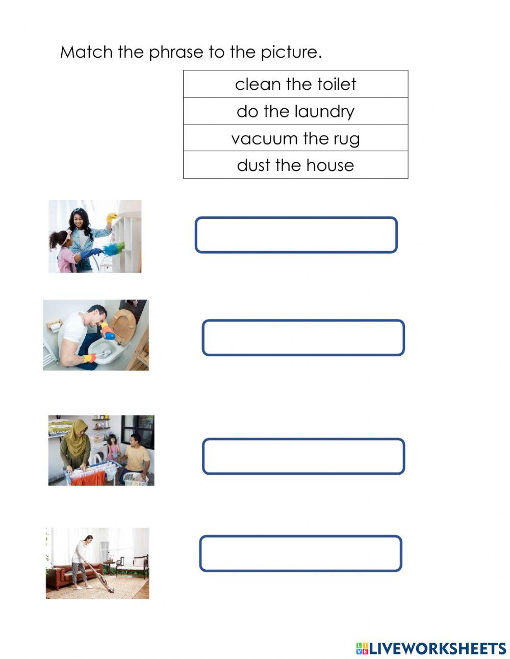 Cleaning Activities online exercise for | Live Worksheets