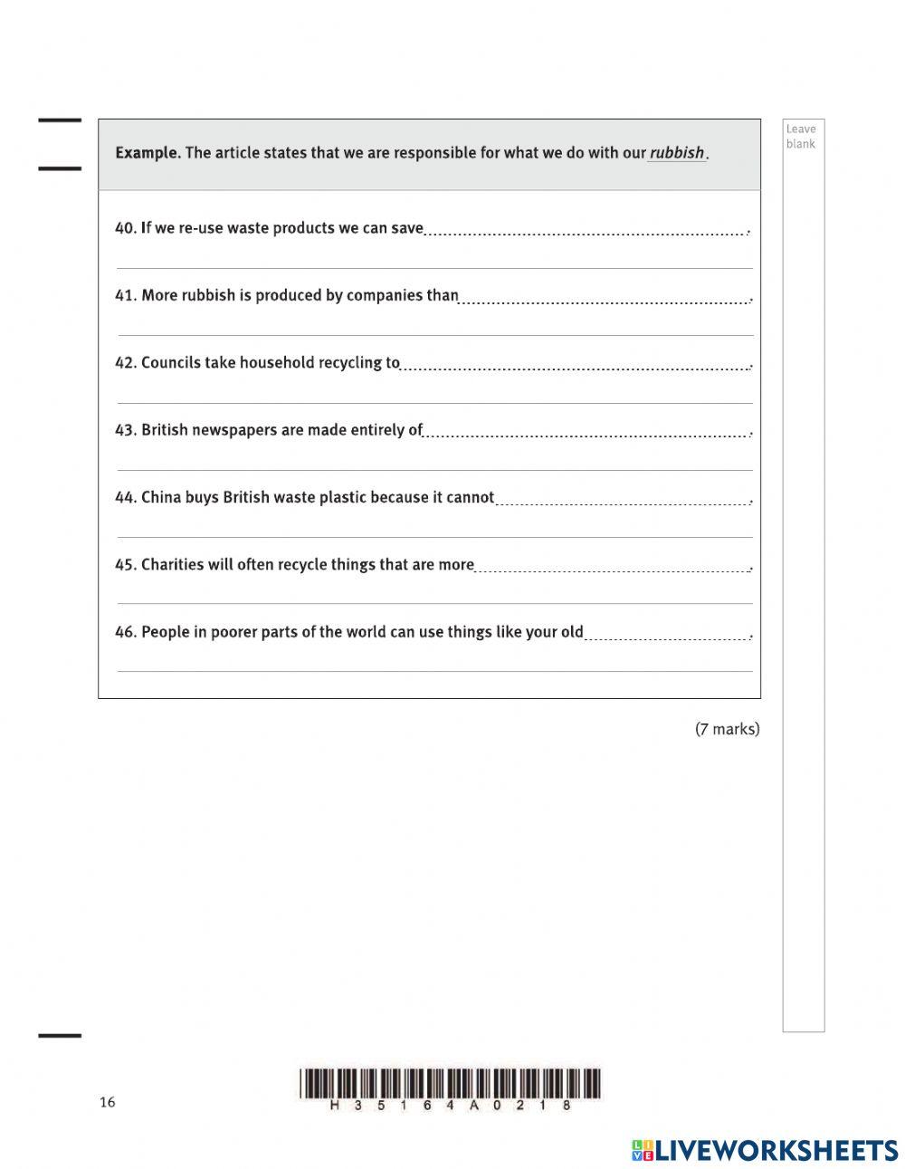 PTEG - Part 2 | Free Interactive Worksheets | 6912191