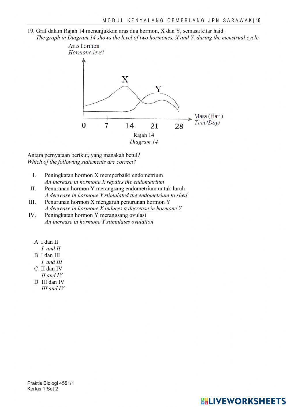 Biologi worksheet for Grade 12 | Live Worksheets