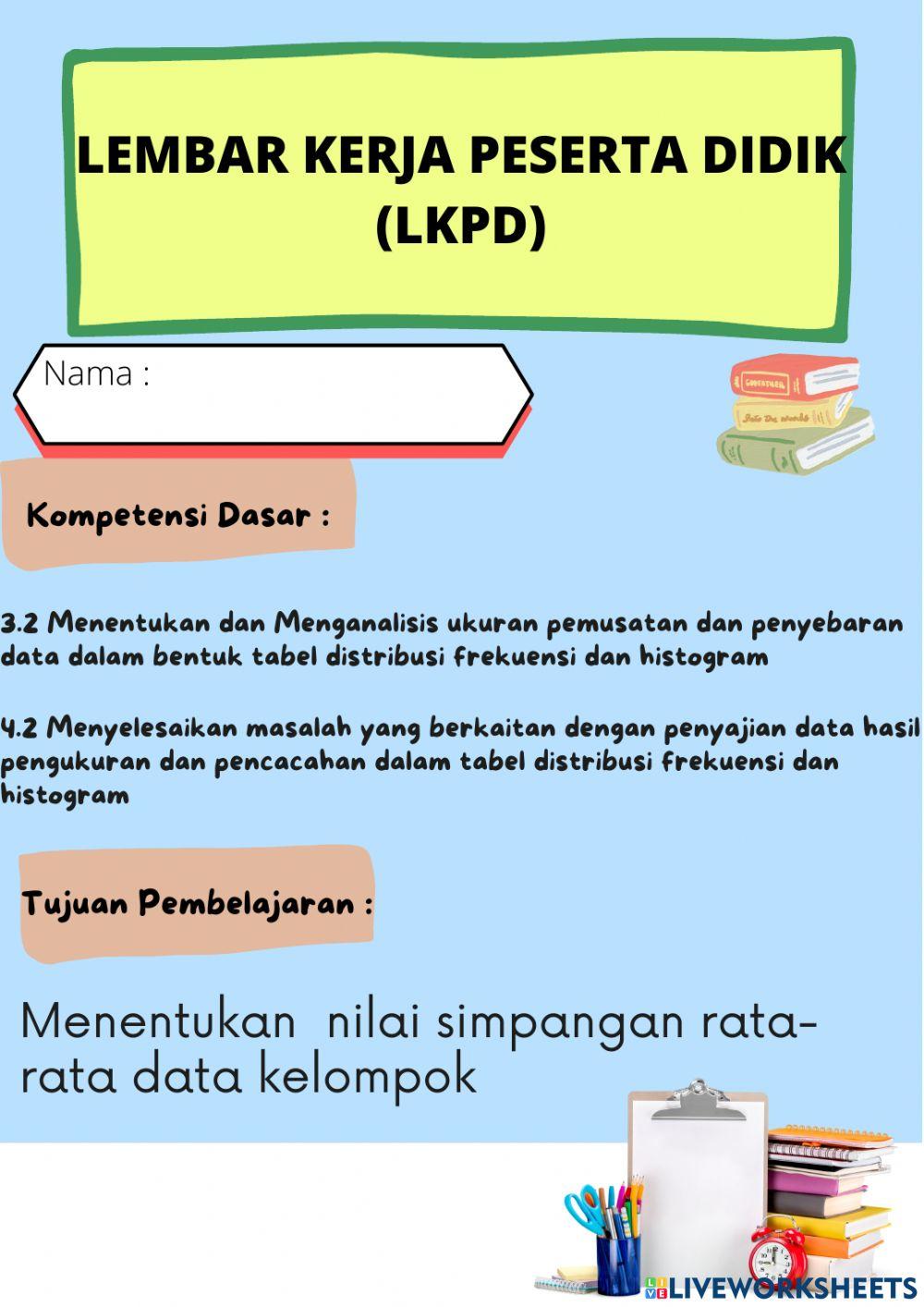 2205786 | Lkpd | Leni Mardiah | LiveWorksheets