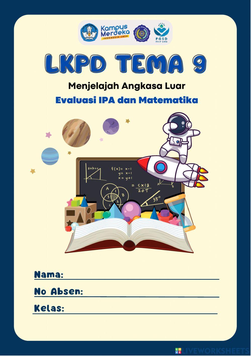 LKPD Tema 9 Kelas 6 activity | Live Worksheets