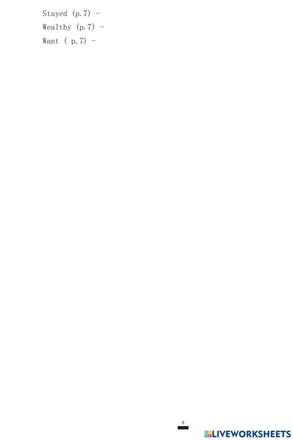 Mini Assignment Chapter 2 TASK 2 worksheet | Live Worksheets