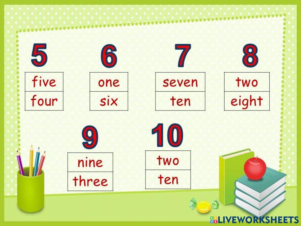 Numbers 0943 | Hiba Ayman Almadani | Live Worksheets