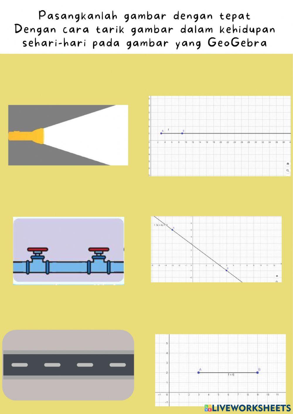 Garis dan sudut 1 worksheet | Live Worksheets