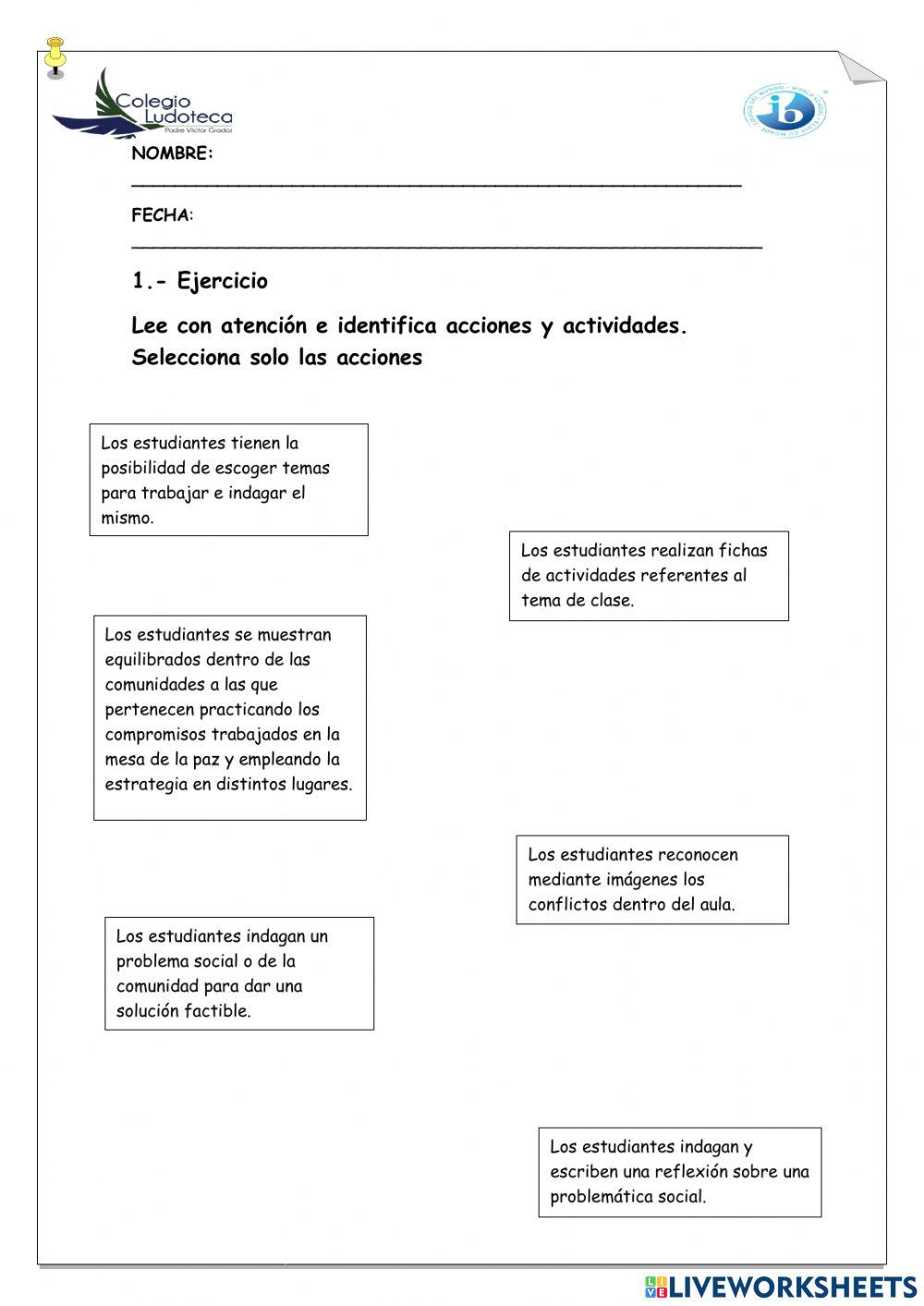 Pyp liveworksheet worksheet | Live Worksheets