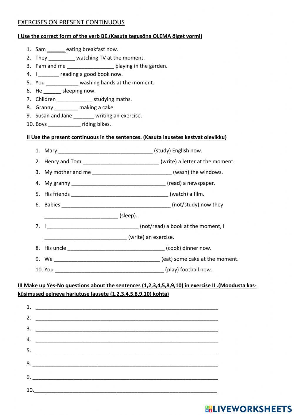 2230645 | Present Continuous | Bibigon27