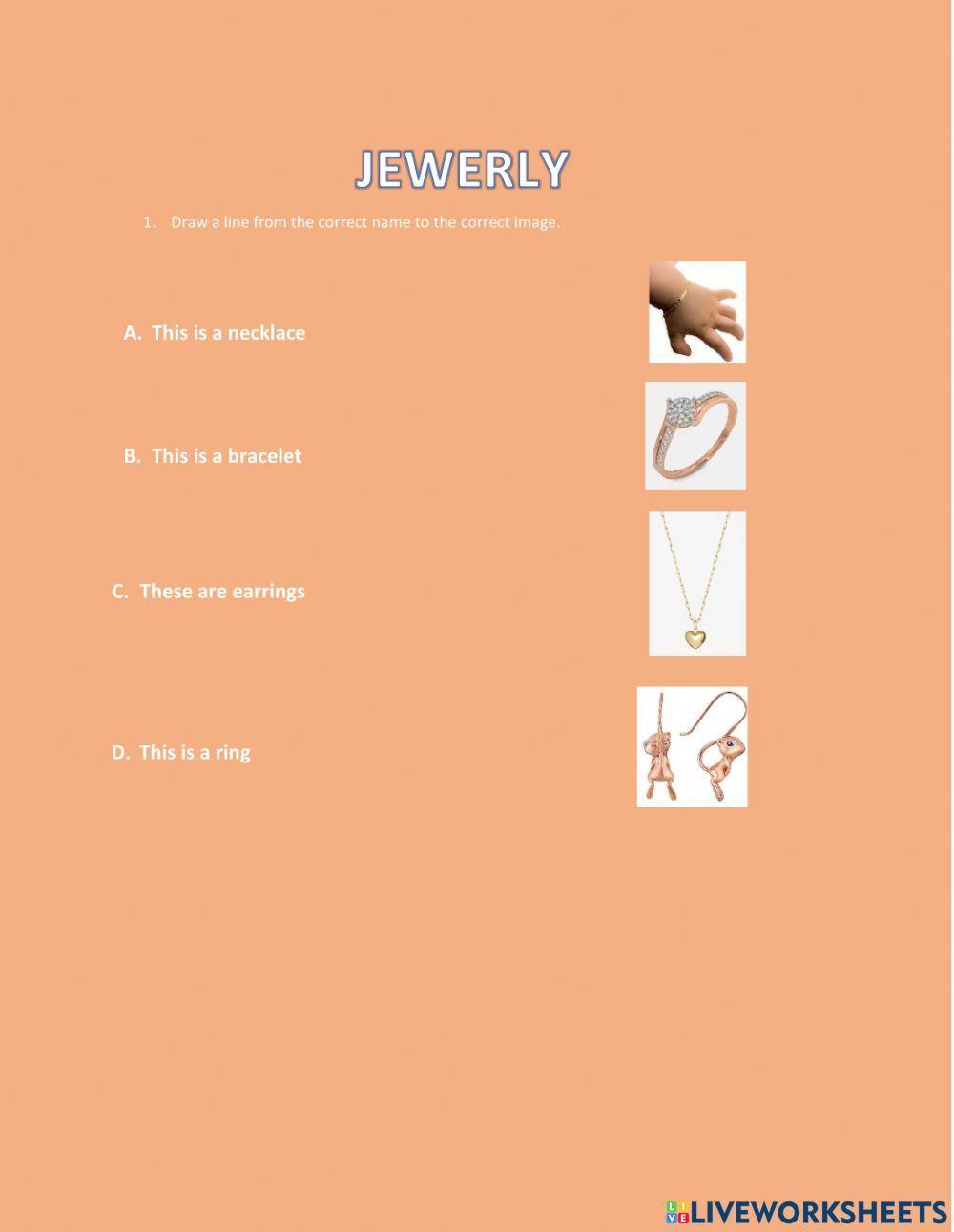 Jewerly 2231310 | Anaias Cedeño | Live Worksheets