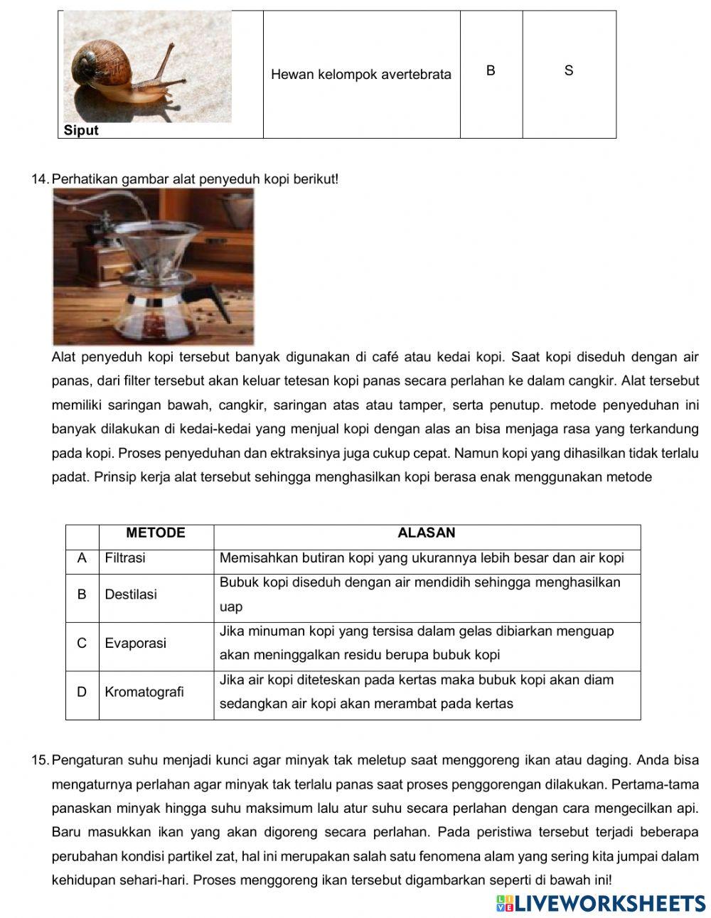 Pas Halaman 2 worksheet | Live Worksheets