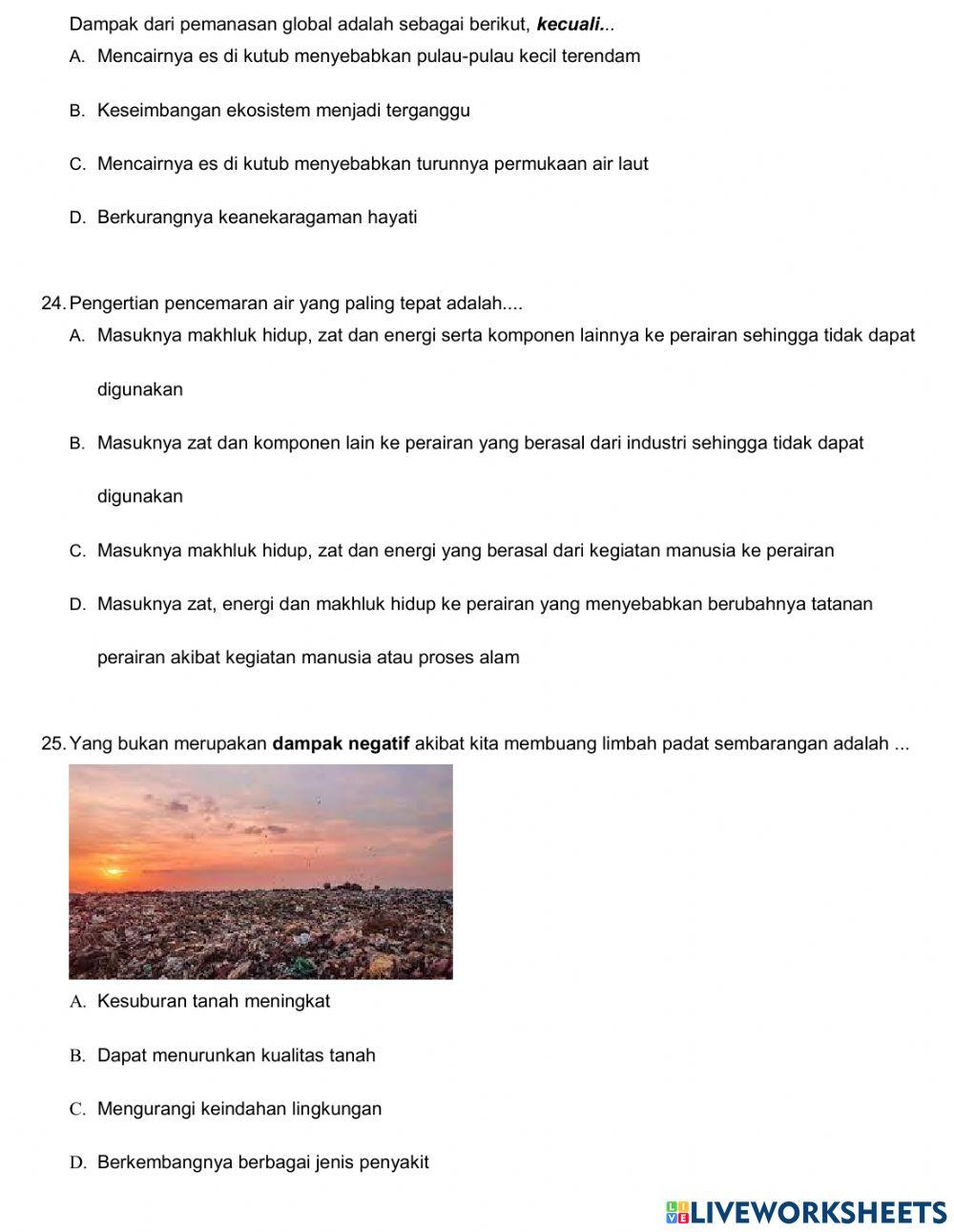 Pas Halaman 2 worksheet | Live Worksheets