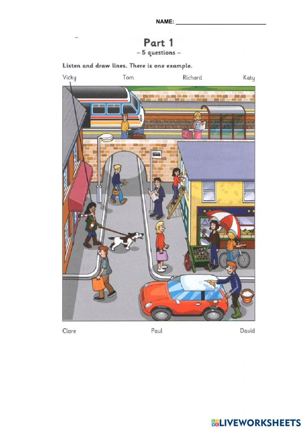 Flyer Listening 1 online exercise for | Live Worksheets