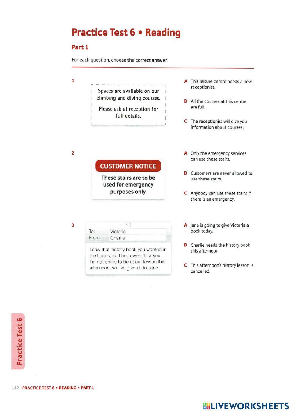 B1 preliminary interactive worksheet | Live Worksheets