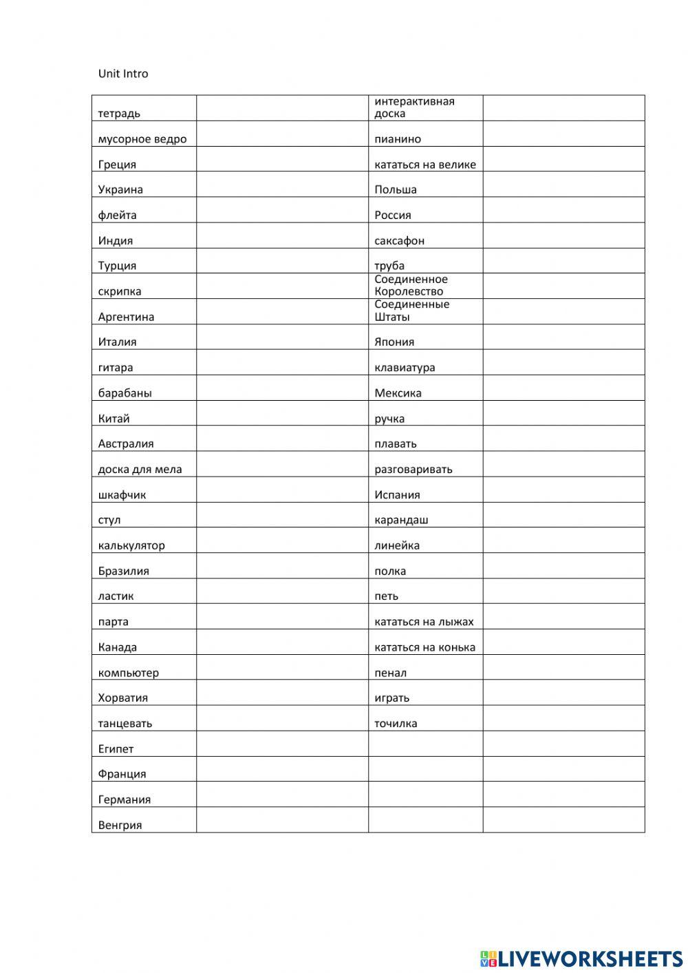 Intro sol elem worksheet | Live Worksheets