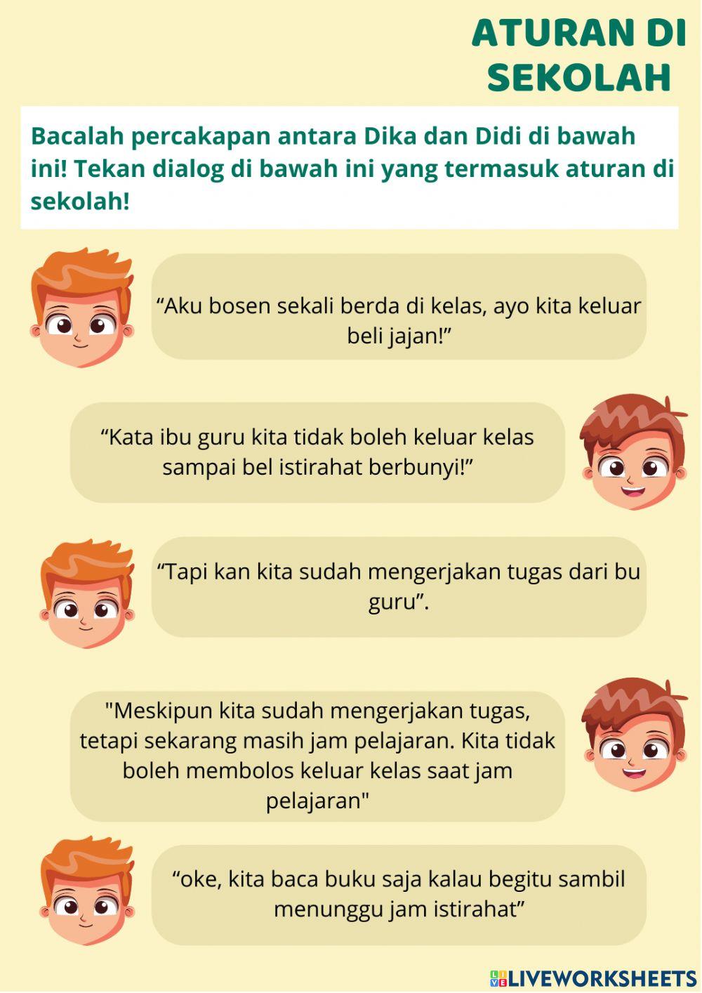 LKPD Aturan di … | Free Interactive Worksheets | 2240001