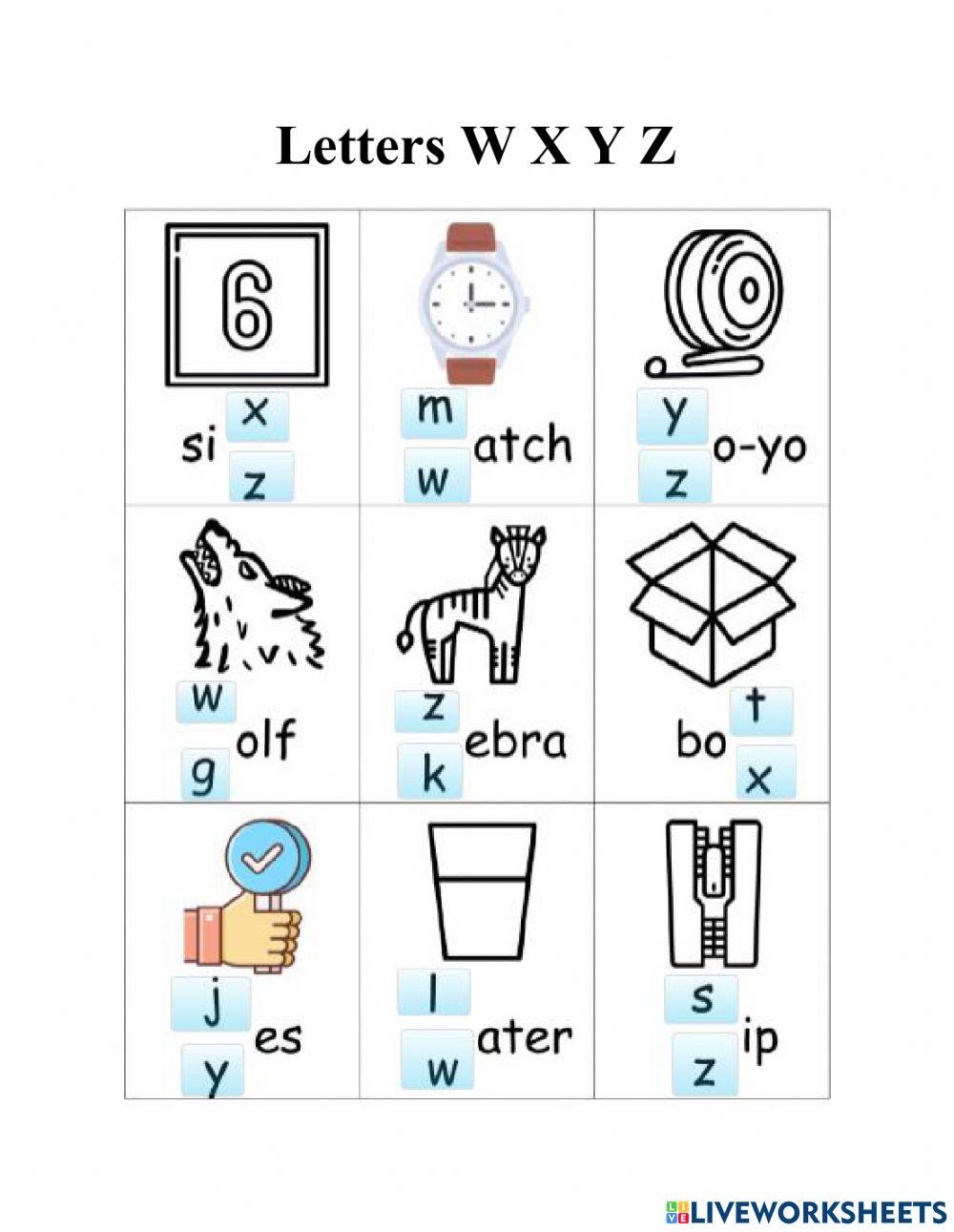 4315542 | wxyz | thaianedu | LiveWorksheets