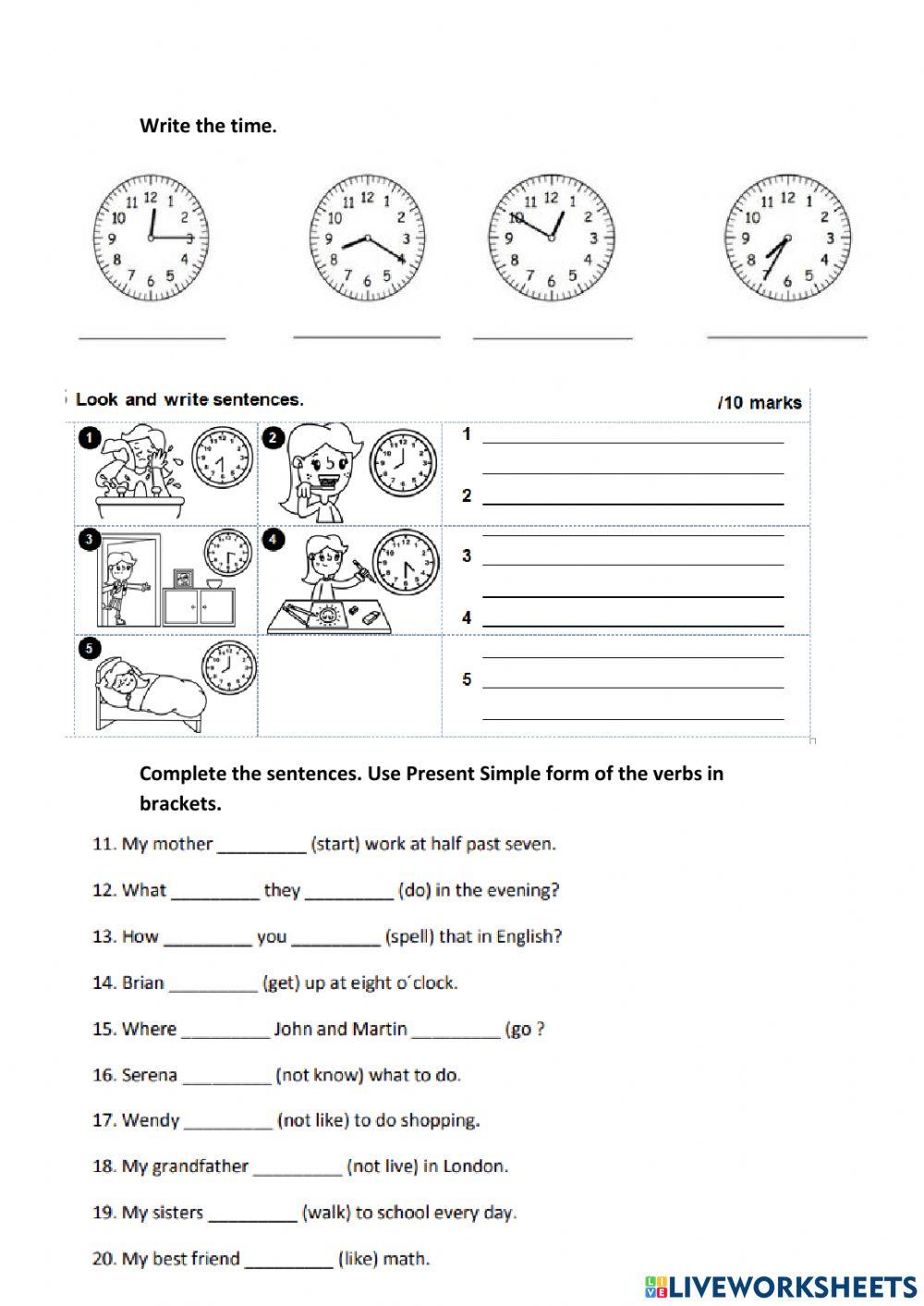 Unit 2 grade 4 activity | Live Worksheets