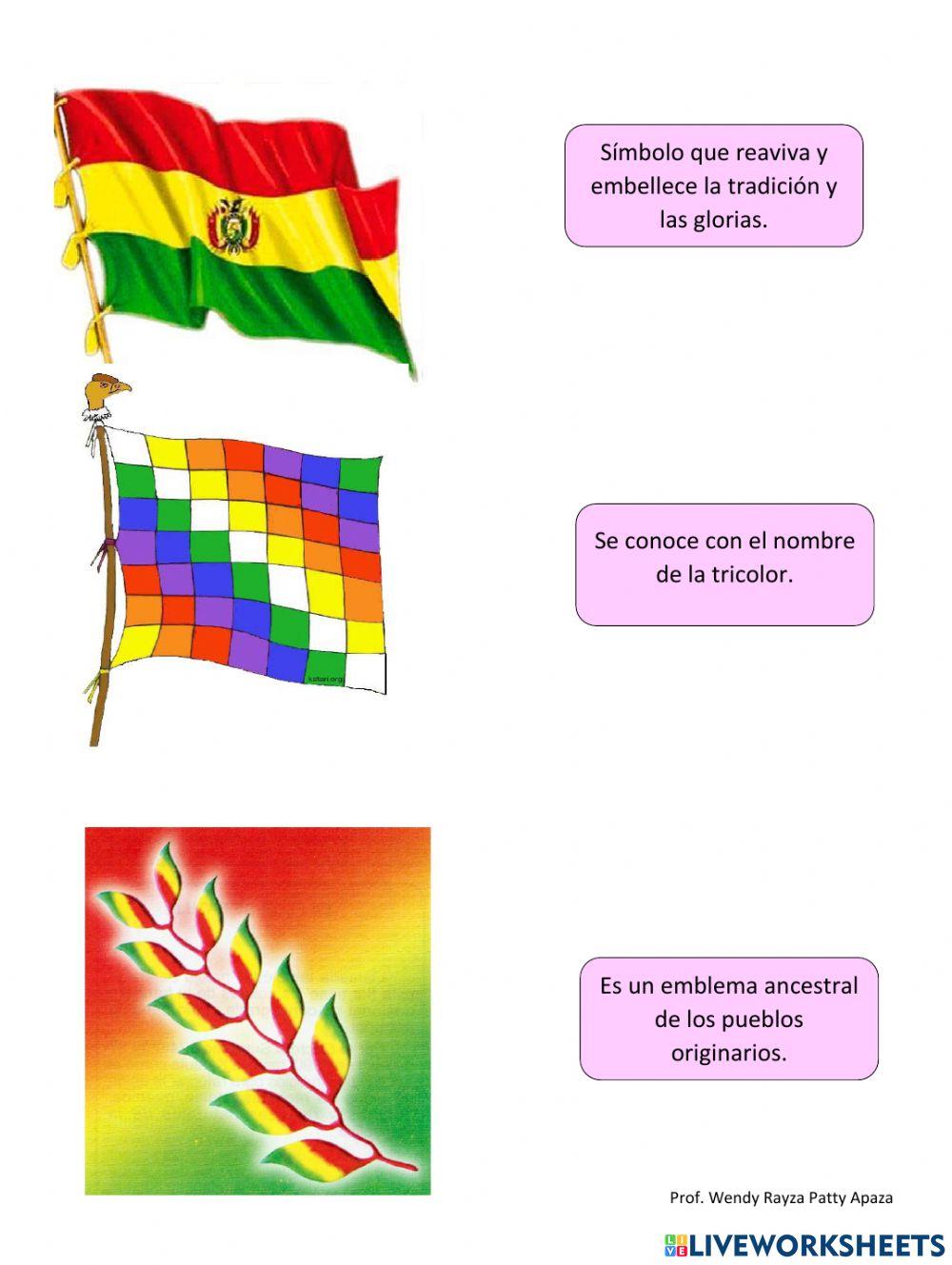 Apoyo Escolar America Simbolos Patrios De Bolivia - Otosection