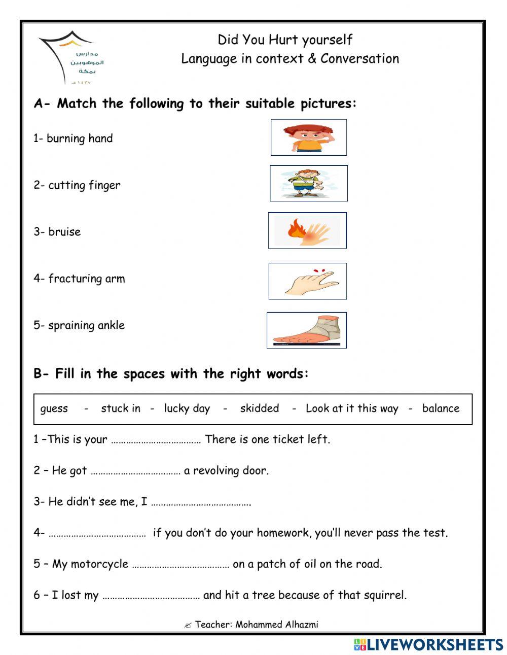 Unit 1 - language in context worksheet | Live Worksheets