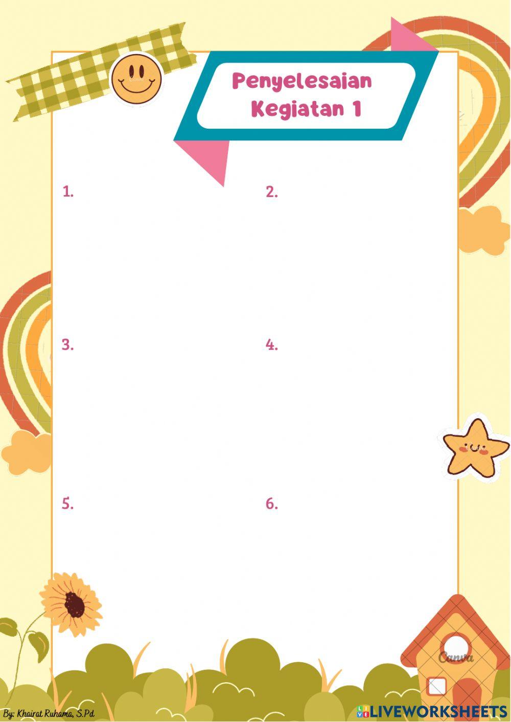 Menyelesaikan PLSV worksheet | Live Worksheets