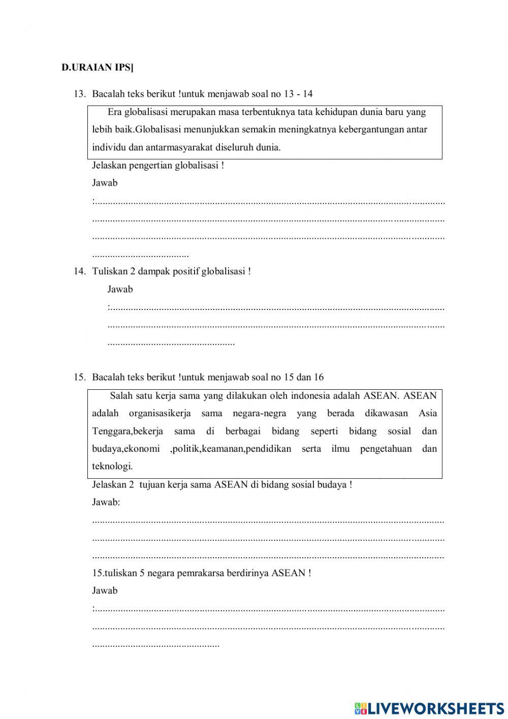 Belajar tentang Tema 4 worksheet | Live Worksheets