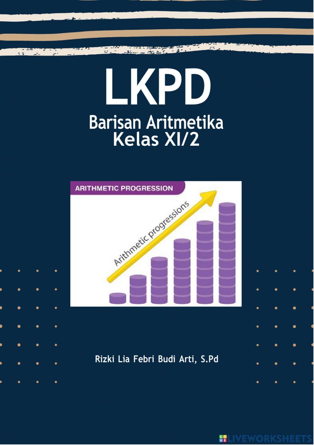 LKPD Barisan Aritmetika 2 worksheet | Live Worksheets