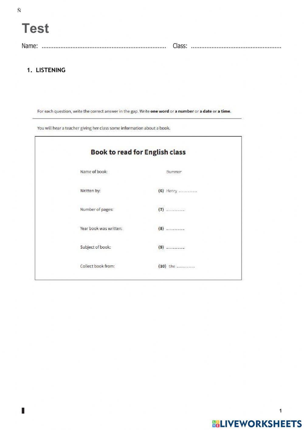 English exam unit 3. cambridge worksheet | Live Worksheets