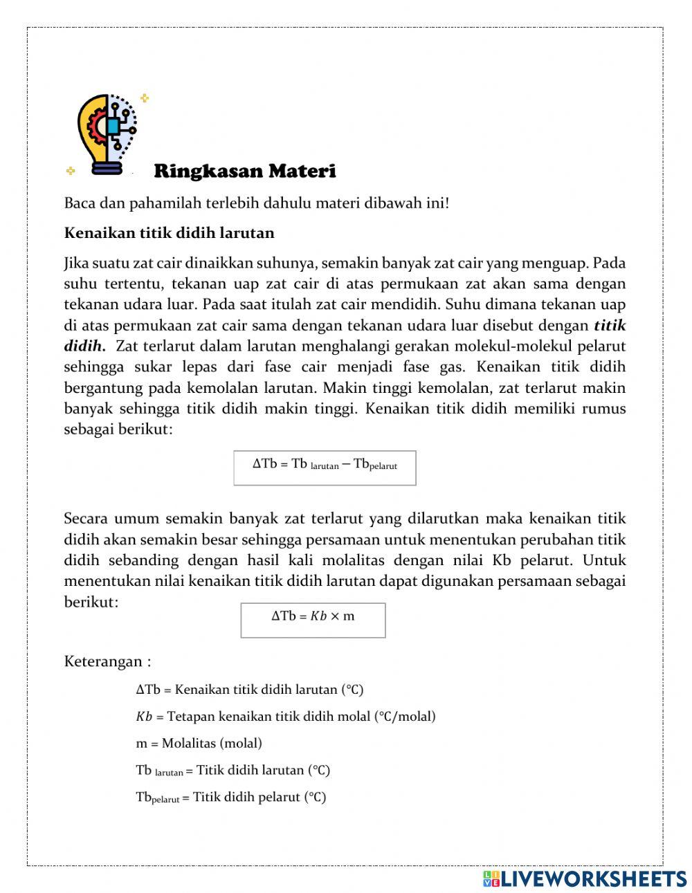 halaman lanjutan E-LKPD 1 online exercise for | Live Worksheets