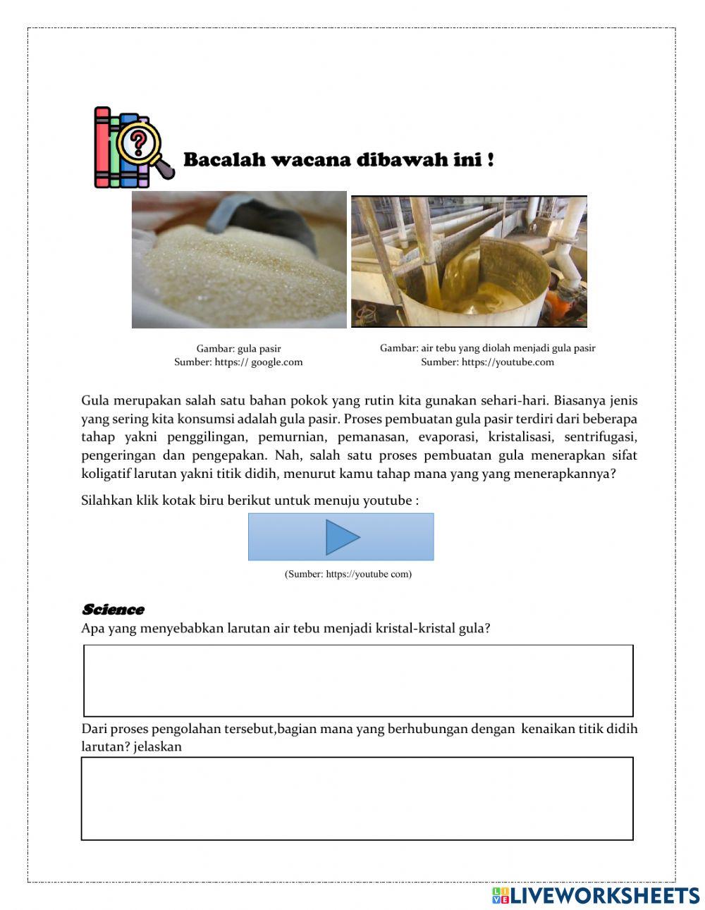 halaman lanjutan E-LKPD 1 online exercise for | Live Worksheets