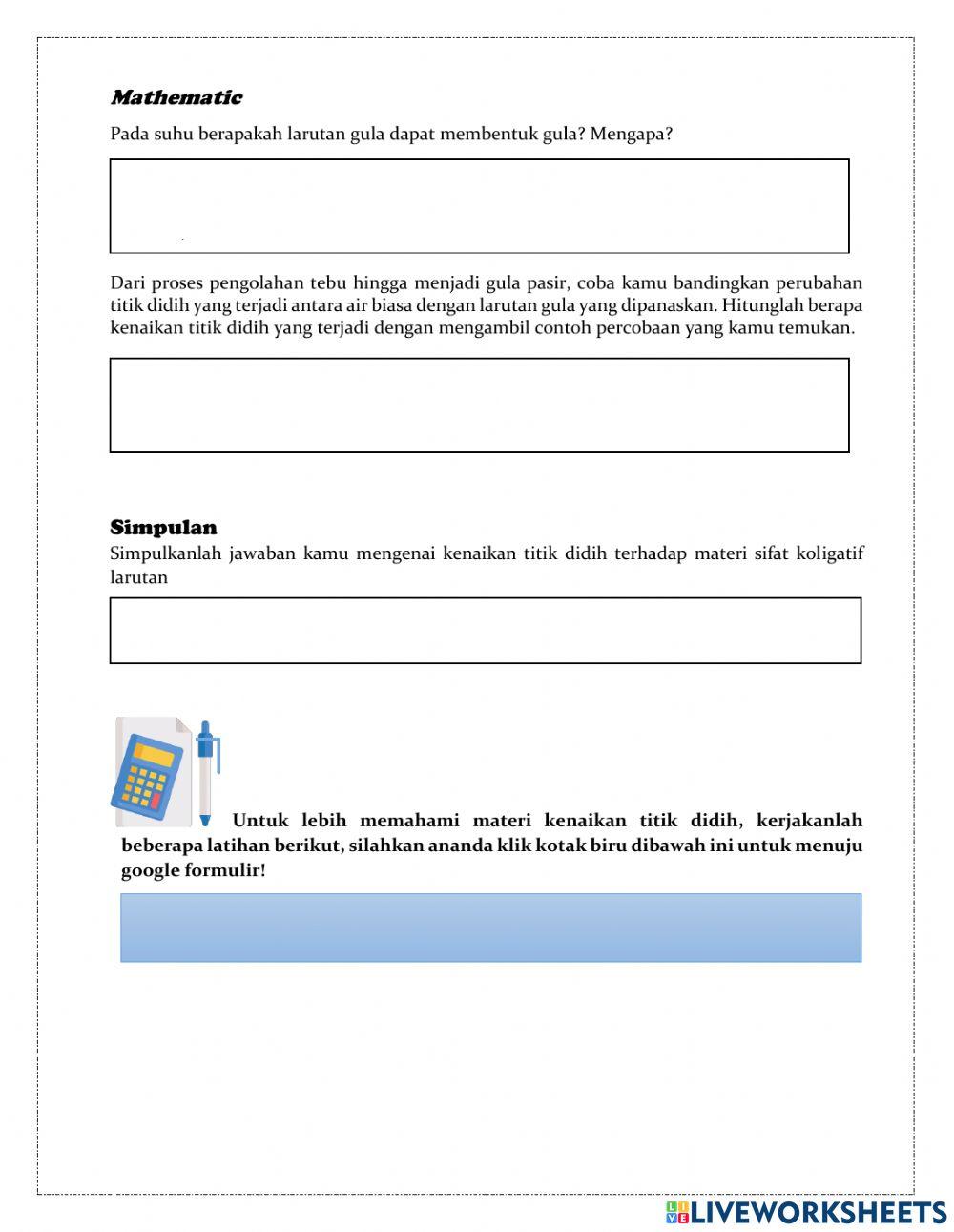 halaman lanjutan E-LKPD 1 online exercise for | Live Worksheets