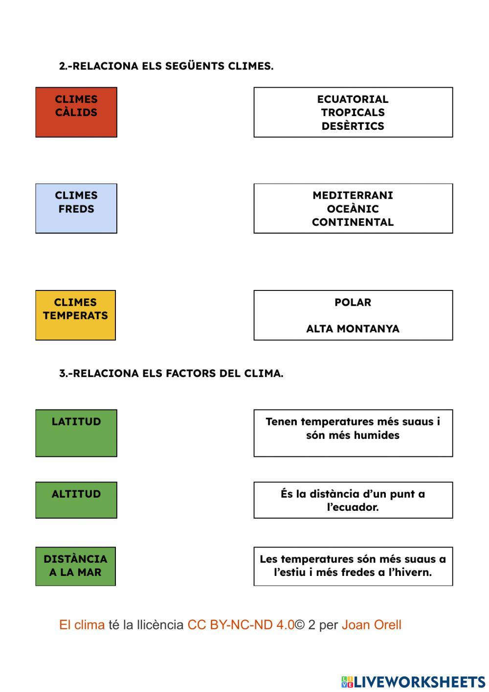 El clima 2242308 | joan orelol | LiveWorksheets