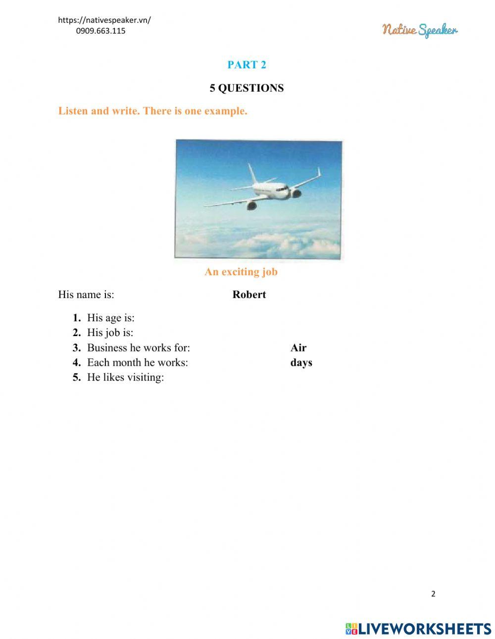 2243004 | Listening flyers 5 | Trung tâm tiếng Anh Online