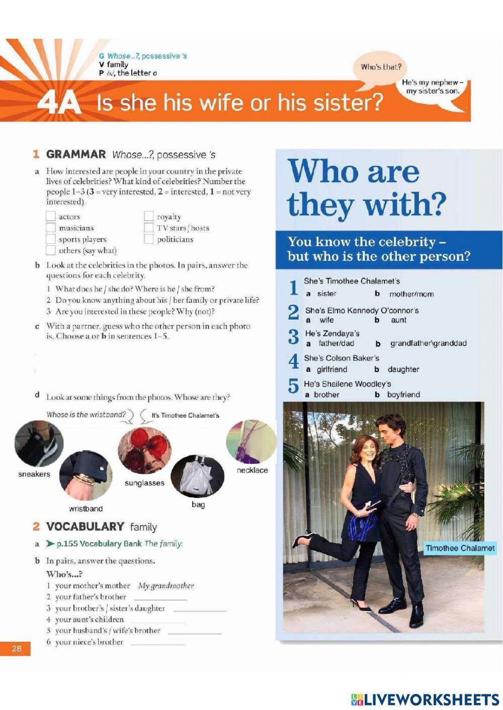 AEF Module 4A worksheet | Live Worksheets