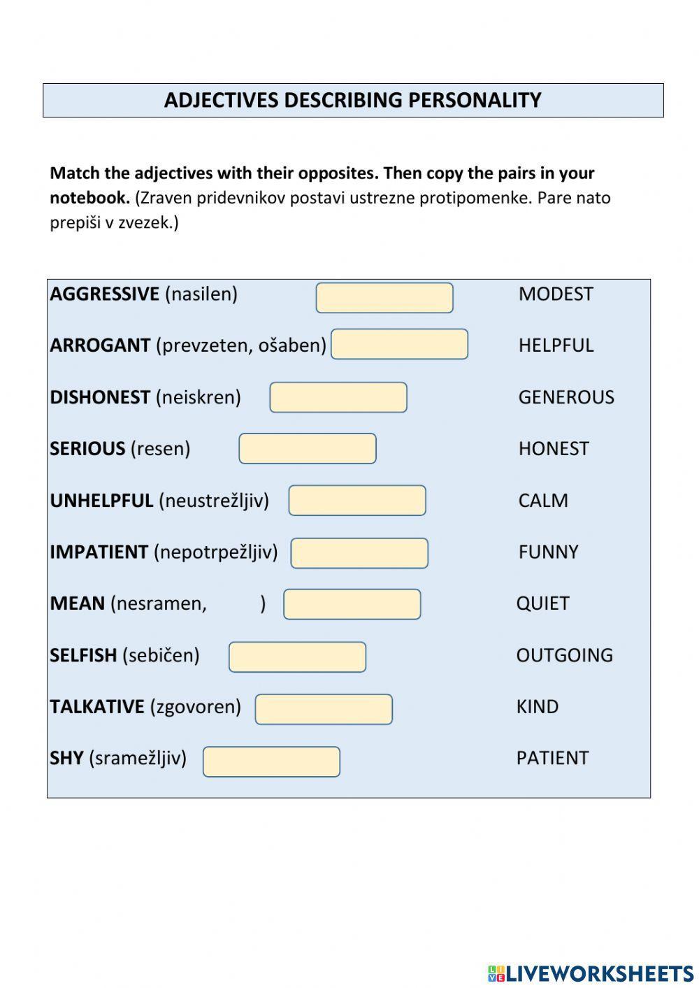 Adjectives describing personality 3 2243525 | urskad