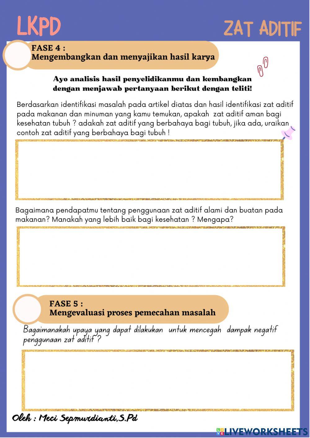 Lkpd online exercise for 8 | Live Worksheets